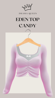 Second Life Marketplace - DRAMA QUEEN Eden Top - Candy (ADD)
